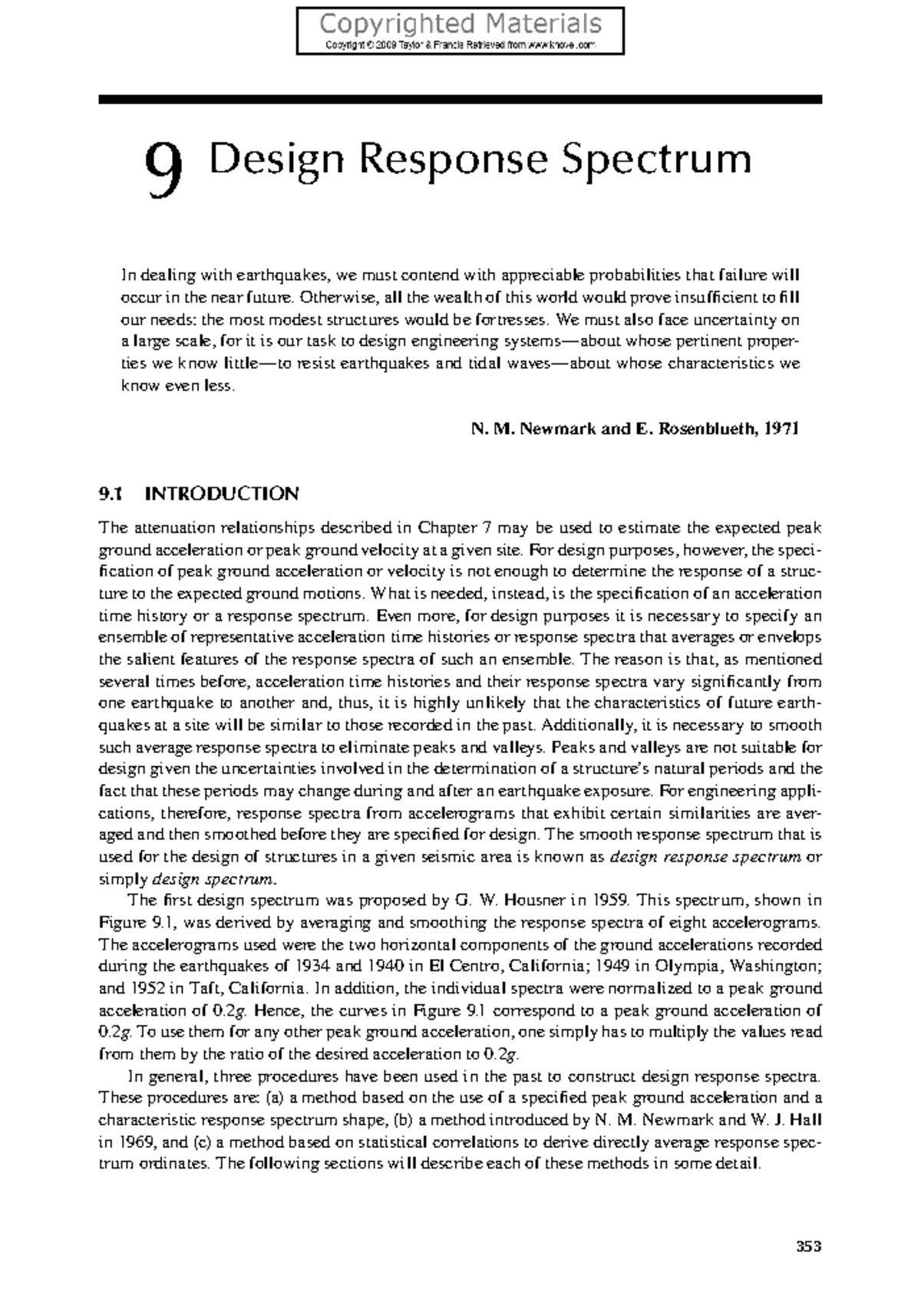 **Earthquake Engineering (ENG101) - Design Response Spectrum Concepts ...