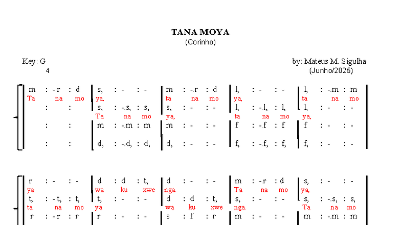 Tana Moya 2025: Corinho Study Notes - Studocu