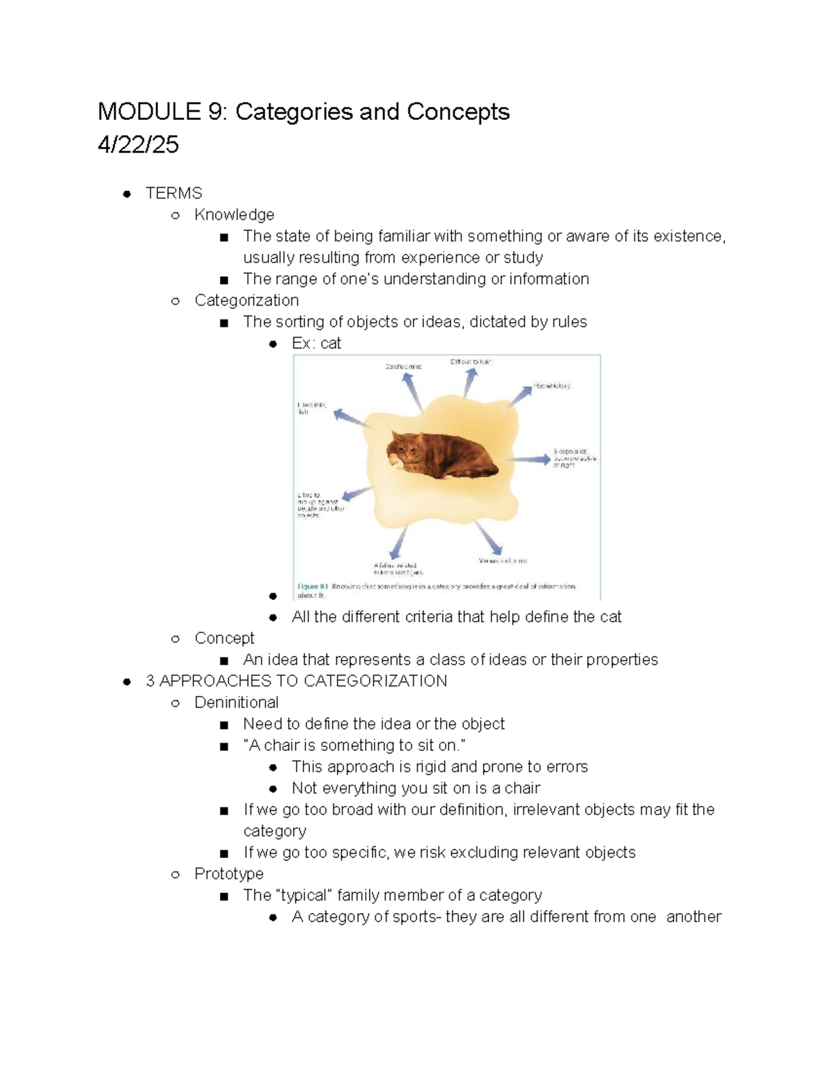Module 9: Categorization and Concept Understanding in Psychology ...